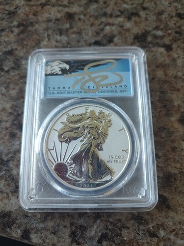 2021 W PCGS 70 Rev Proof Cleveland 1 oz Silver American Eagle Coin Type ...
