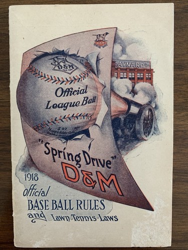 1918 Draper And Maynard Baseball Rules Guide Babe Ruth Joe Jackson Red ...