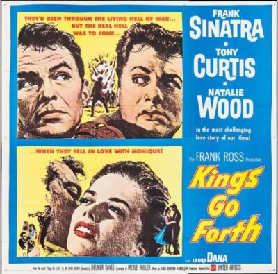 KINGS GO FORTH (1958) 29040 Movie Poster Six-Sheet Folded Frank Sinatra ...