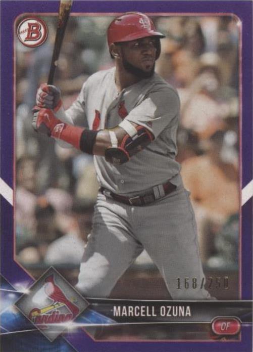 2018 Bowman - Marcell Ozuna #51 Purple /250 for sale online | eBay