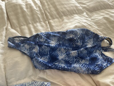 Lands End Girls Blue fireworks One Piece Swimsuit Girls Size 12 | eBay