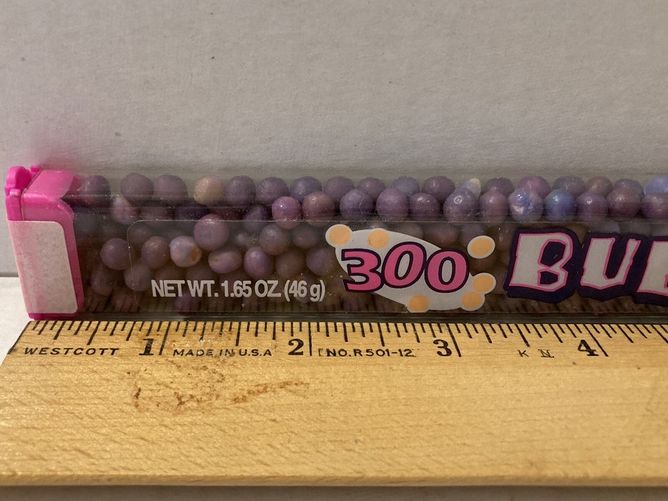 Vintage 1993 Amurol 300 BUBBLE BITS Bubble Gum Tube PURPLE Flavor?-NOS ...
