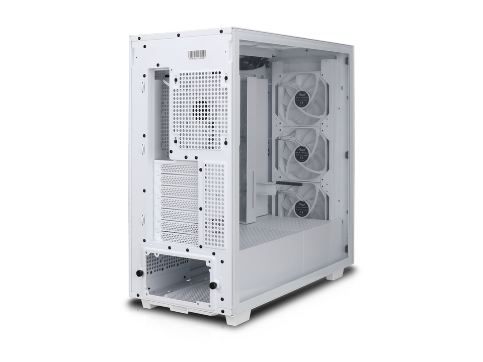 Rosewill Helium Flow White Mid Tower Computer Gaming Case, TG & Mesh ...