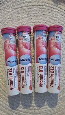 4x Mivolis Vitamine B12 Comprimés Effervescents sans Sucre 80 Pièces | eBay