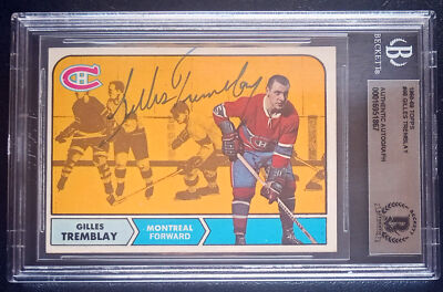 GILLES TREMBLAY AUTOGRAPHED 1968-69 TOPPS MONTREAL CANADIENS CARD | eBay