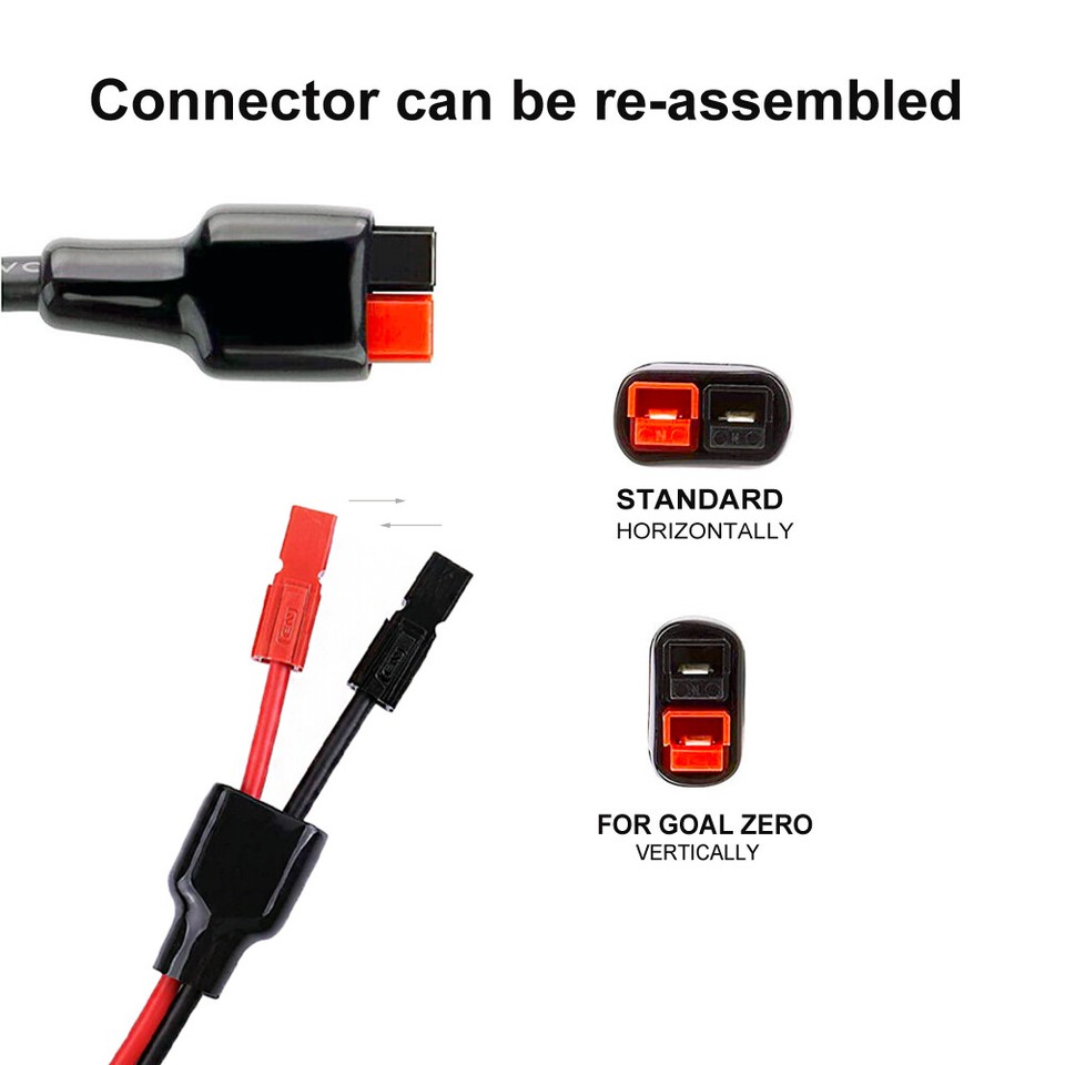 10 AWG Solar Cable Compatible with Anderson Powerpole Extension Cable ...