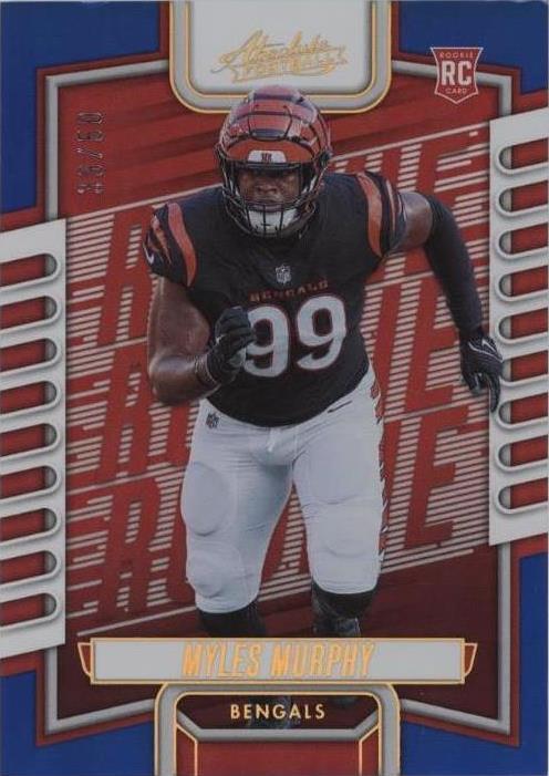 2023 Panini Absolute - Rookies Myles Murphy #159 Spectrum Blue /50 (RC ...