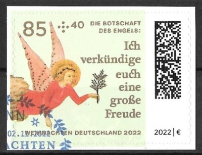 Bund Mi.Nr. 3729 (2022) gestempelt (skl. aus FB)/Botschaft des Engels ...