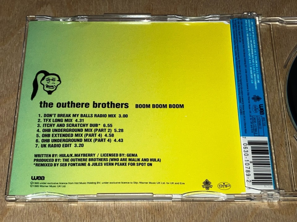 The Outhere Brothers: 2 CD Singles – Boom Boom Boom + Don't Stop ...