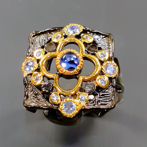 Natural Heated Tanzanite Ring 925 Sterling Silver Size 8 /B-R0382 | eBay