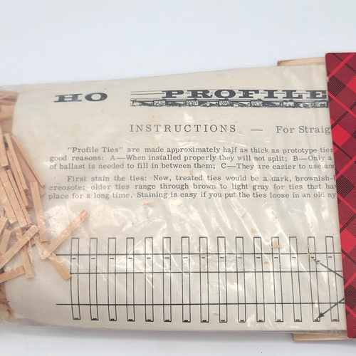 Campbell Scale Models HO Gauge Profile Ties - Qty 1000 for Narrow Gauge ...