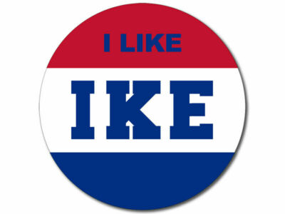 4" I LIKE IKE 1952 LOGO CAR BUMPER STICKER DECAL VINTAGE LOOK | eBay