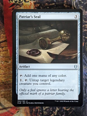 MTG Card: Patriar's Seal (CL: Battle for Baldur's Gate) | eBay