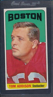 1965 Topps #001 Tom Addison Patriots EX *279 | eBay