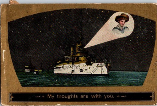 Antique Boat - Old Boat Featured on Great Vintage Nautical Postcard d ...