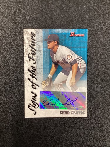 2007 Bowman #SOF-CS Chad Santos San Francisco Giants Sign of the Future Auto | eBay