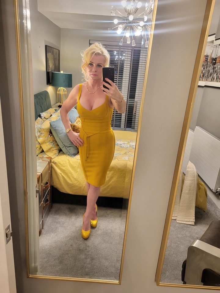 Mustard Bandage Dress Size 8. Worn Once | eBay.de