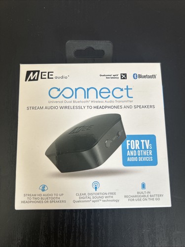 NEW! MEE Connect Universal Dual-Headphone Bluetooth Wireless Audio ...