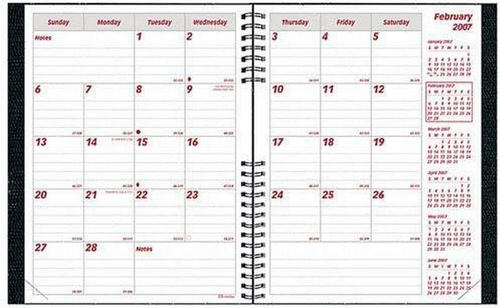 Rediform Coilpro 11 X 8 1/2 Inch Black14 Month Planner (CB1262C.BLK ...