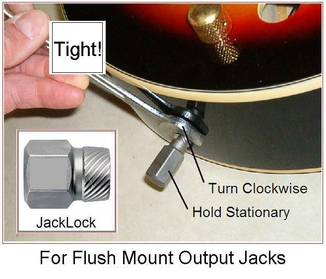 GeetarGizmos JACKLOCK - Guitar Output Jack Wrench - Specialty Luthier ...