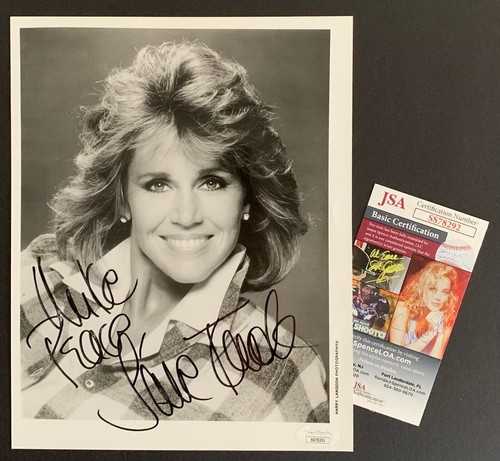 Jane Fonda Autographed Signed B&W 8x10 Photo Celebrity Actress JSA COA ...
