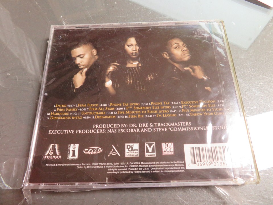 BRAND NEW--Album by The Firm (CD, 1997)EXPLICIT*NAS ESCOBAR,FOXY BROWN ...