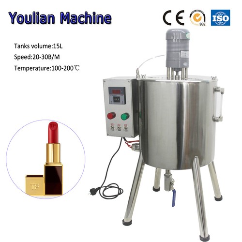 15L / 4Gal Lipstick Lip Gloss Filling Machine with Stirring/Mix Hopper ...