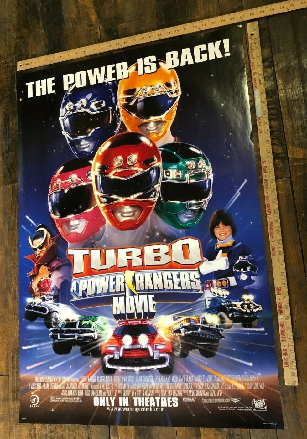 A Power Rangers Turbo Movie Poster