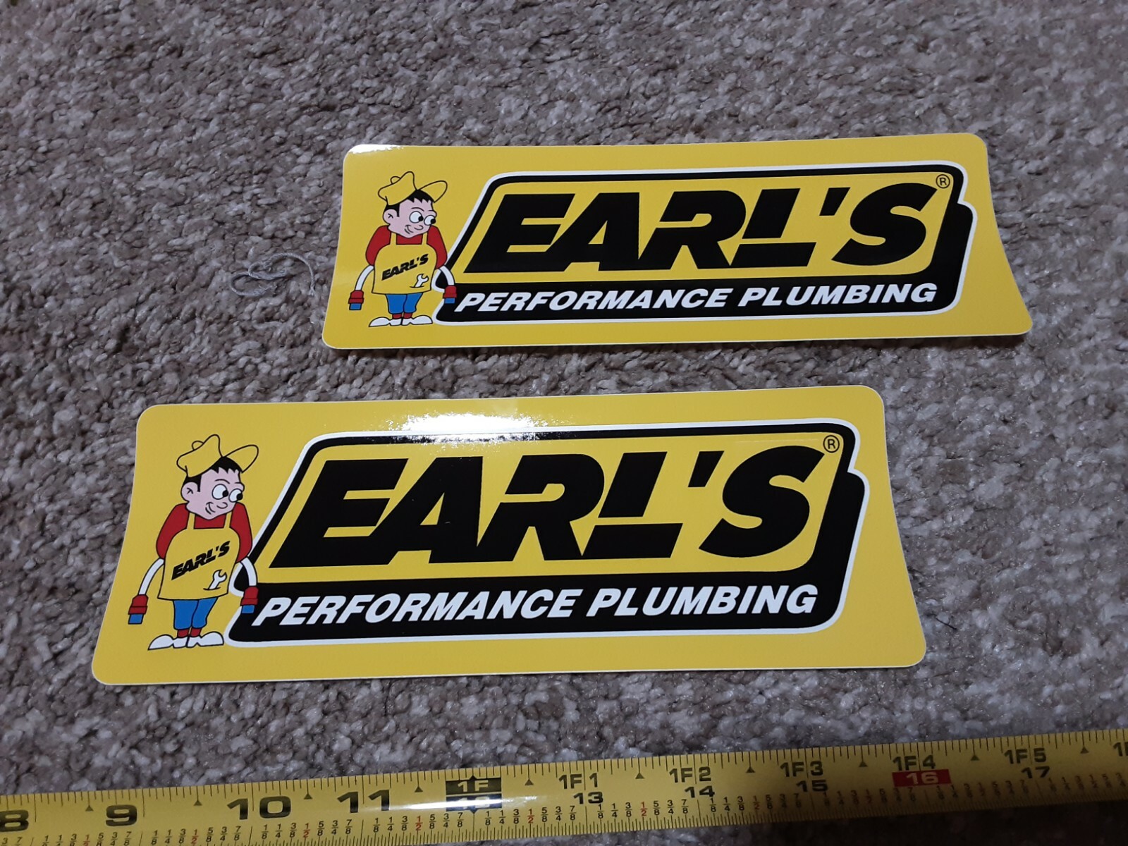 Lot of 2 Earls Fittings Hoses Decals Stickers NHRA PDRA Street Outlaw ...