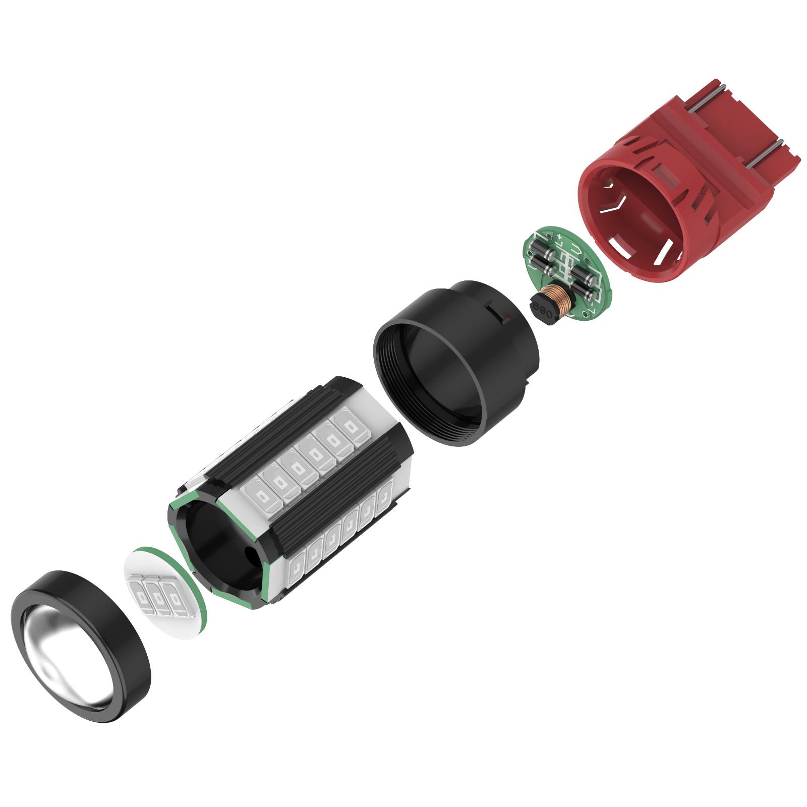 WT21W/7W WT21/7W LED Red Brake Light Bulbs Taillight for 2021 Ford F150 ...