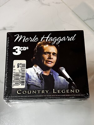 Merle Haggard country Legend 3 cd set factory sealed 2002 Platinum disc ...