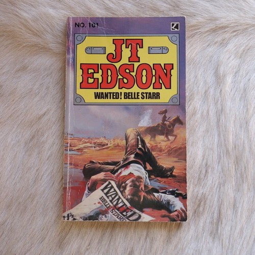 JT EDSON Wanted Belle Starr 1983 80s Vintage Western Book Vtg Western ...
