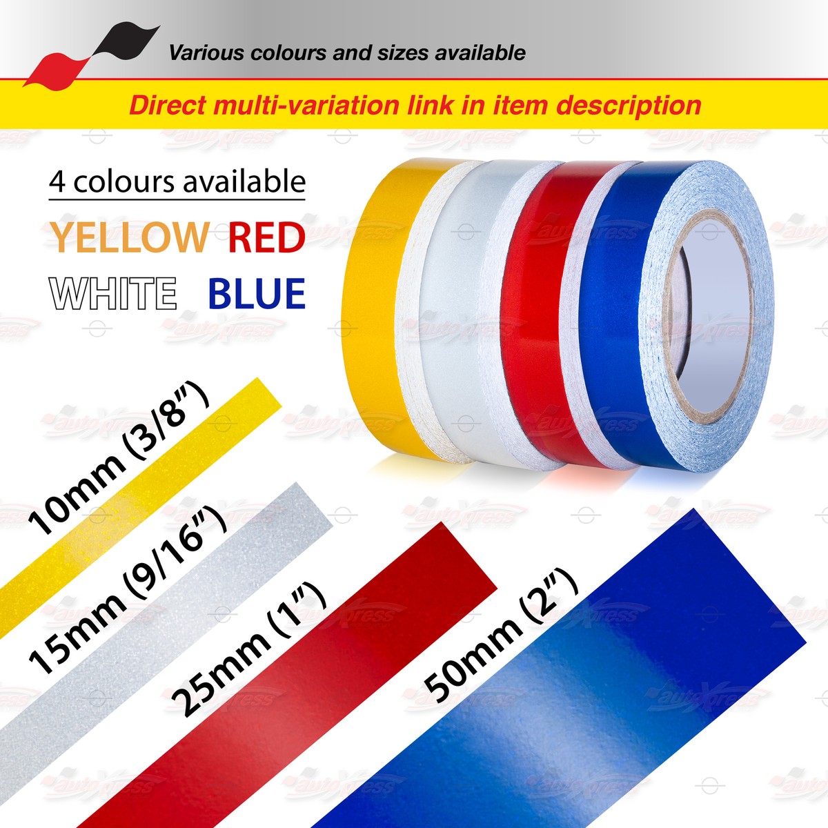 3m Pinstripe Tape Color Chart Pin Stiping/Graphics