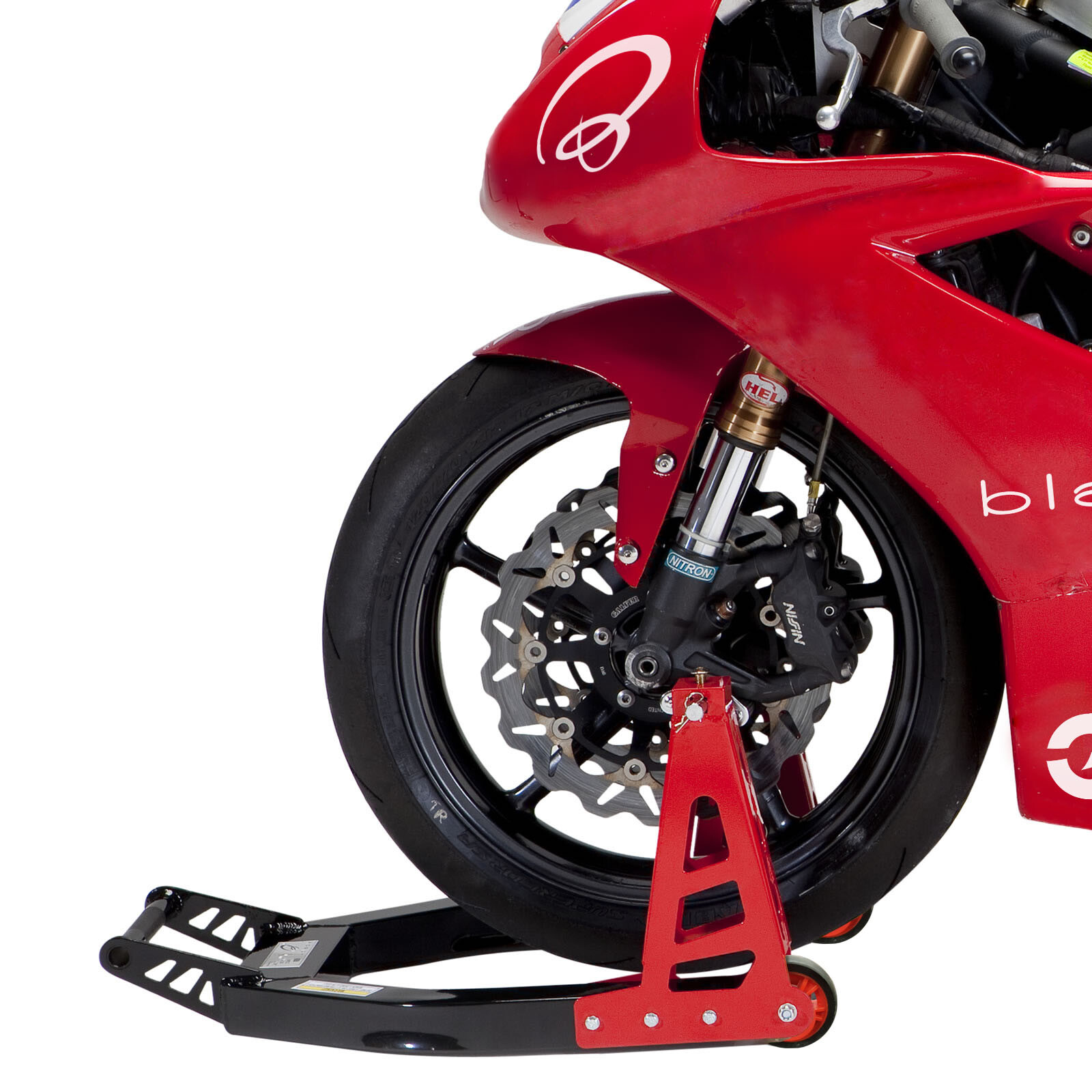 Black Pro Range Front Aluminium Heavy Duty Motorcycle Bike Paddock ...
