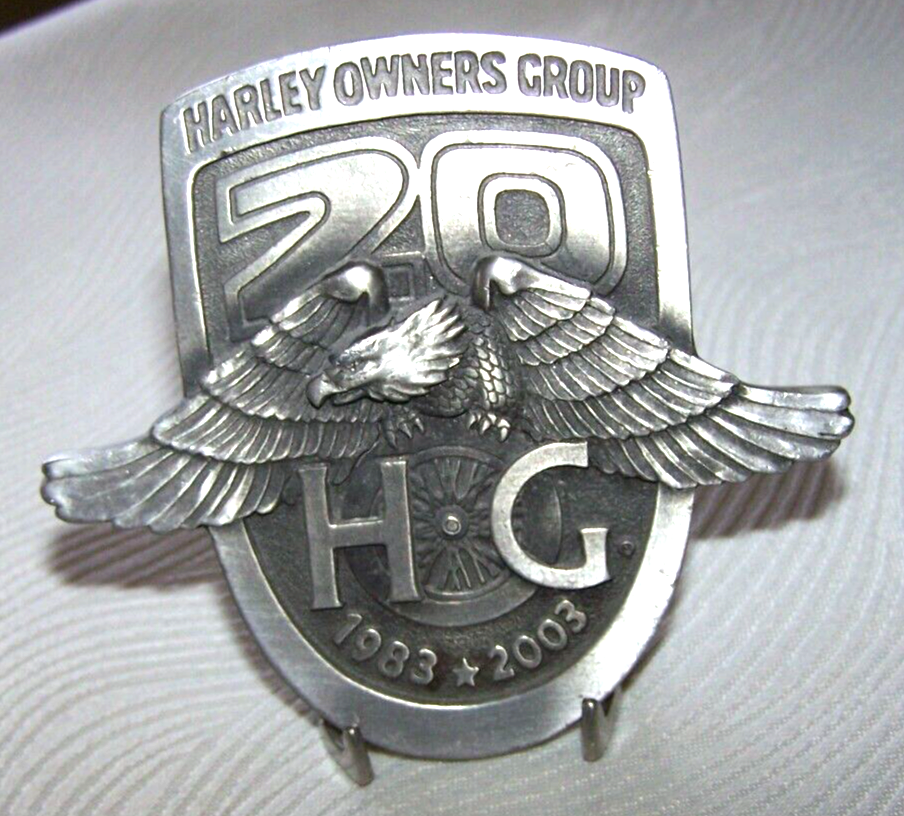 HARLEY DAVIDSON HOG OFFICER 2003 - 100th ANNIVERSARY CHAPTER PLAQUE W ...