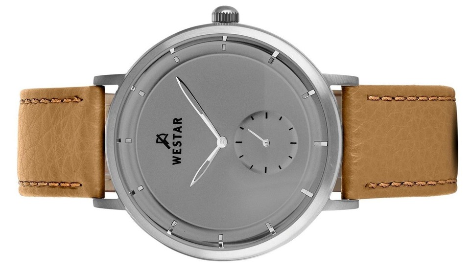 Westar Profile Leather Strap Grey Dial Quartz 50246STN186 Men's Watch | eBay UK