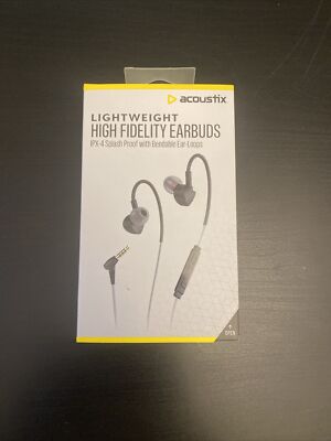 High Fidelity Earbuds Lightweight Wired Headphones Mic Remote Noise ...