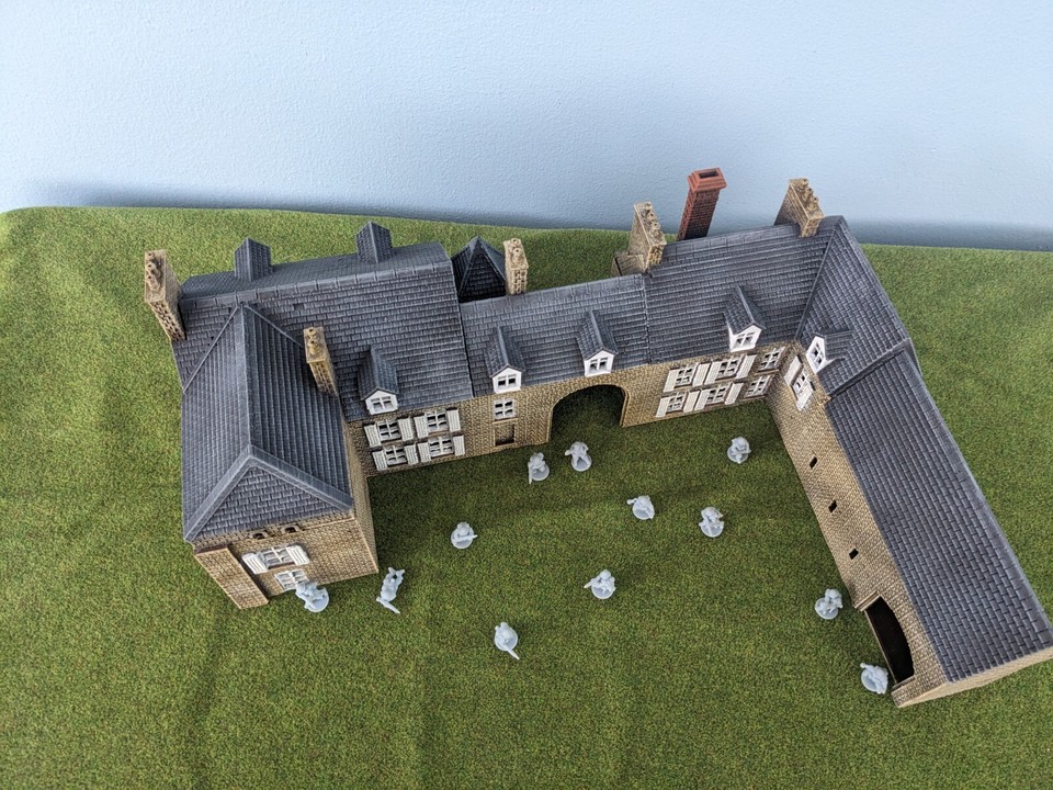 FULLY PAINTED 15mm scale WW2 Brecourt Manor House Normandy D Day | eBay UK