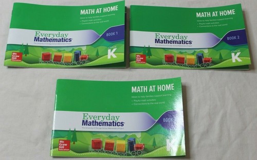 Everyday Mathematics Math At Home Kindergarten Grade K 3 Book Set ...