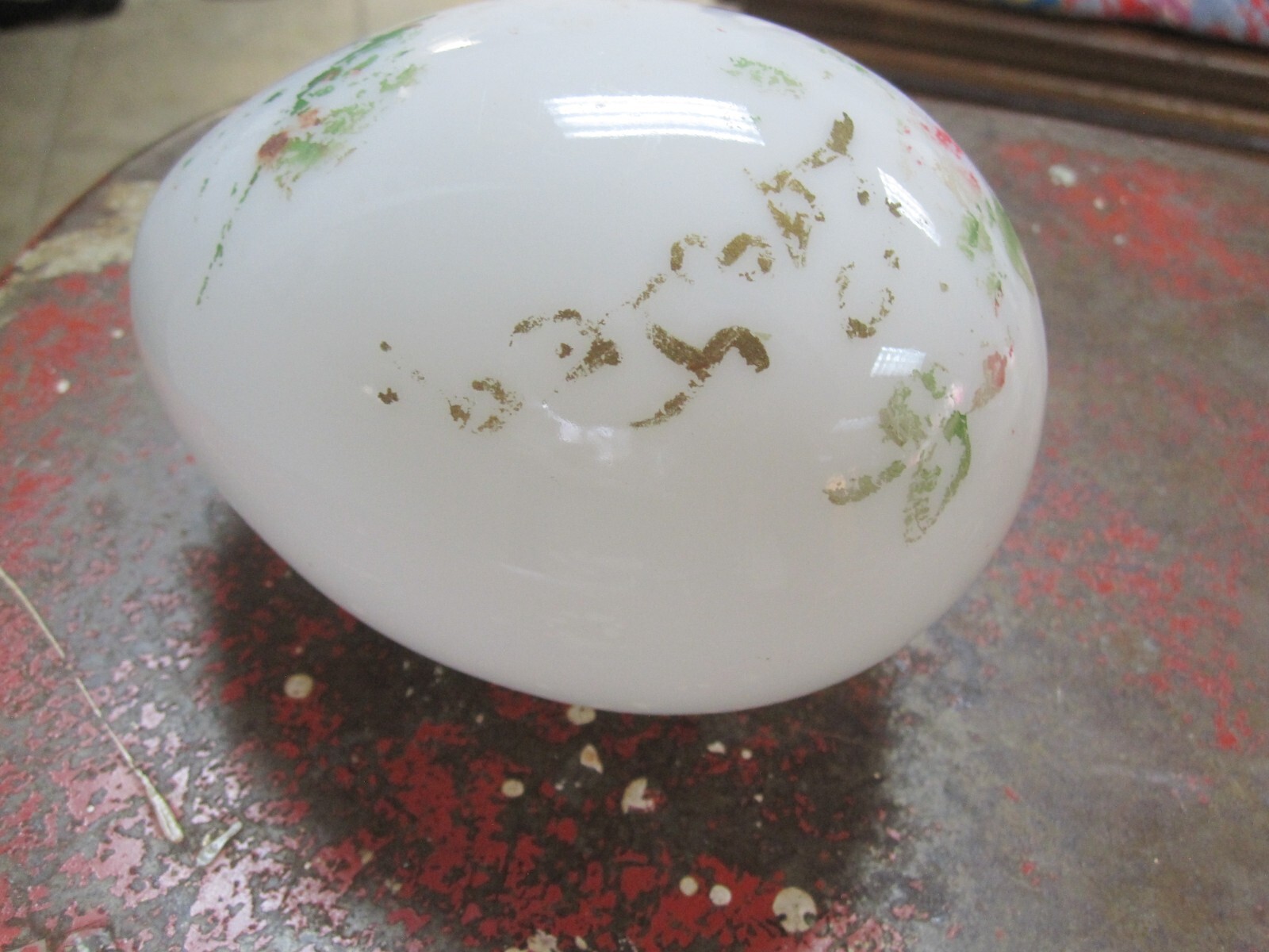ANTIQUE Large HAND-BLOWN GLASS DARNER Vintage DARNING EGG | eBay