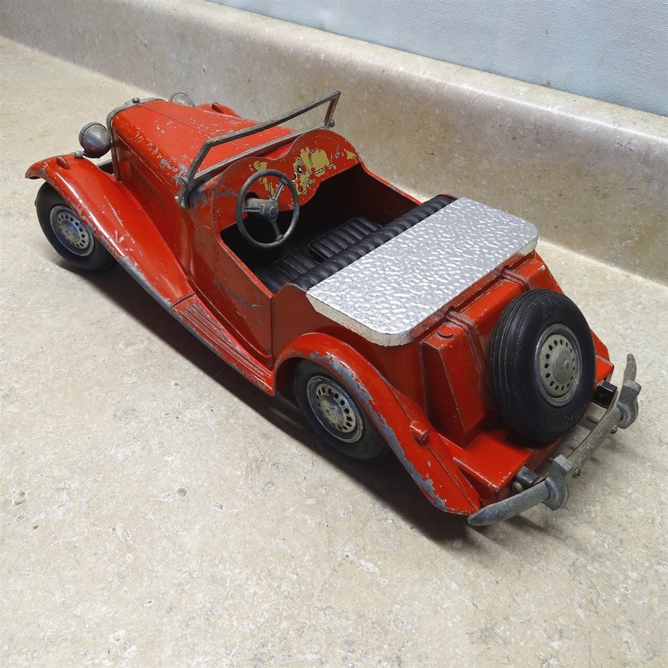 Vintage Doepke Model Toys MG Car, Diecast Vehicle Red | eBay