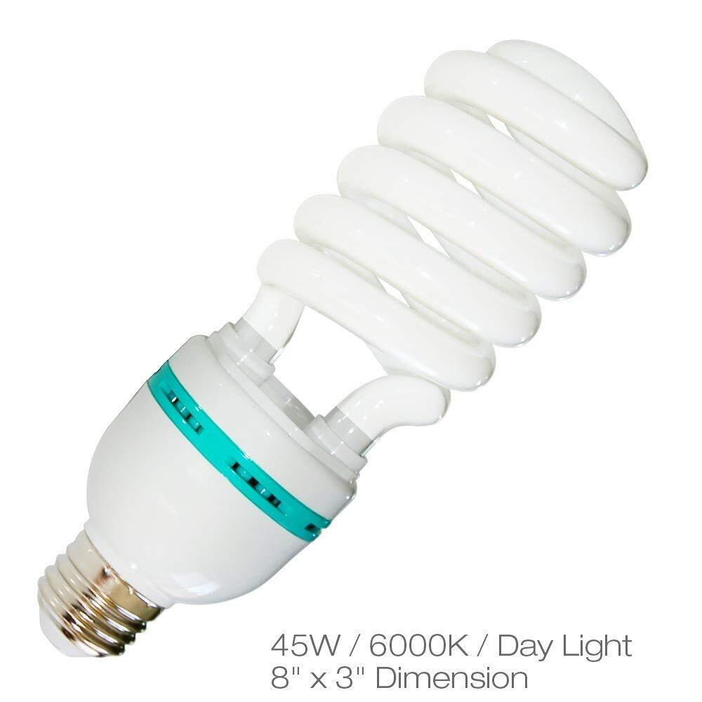 LSP (4 PCS ) Full Spectrum Light Bulb- Four 45W Photography Photo CFL ...