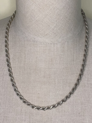 Designer Sterling Silver Intertwined Chain Necklace | eBay