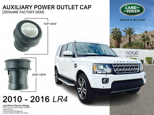 LAND ROVER LR4 Auxiliary Accessory Power Outlet Cover Cap LR014221-LR4 ...