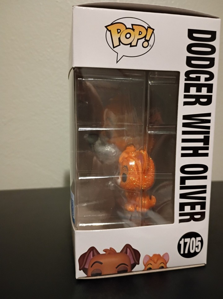 Funko PoP! Oliver & Company Dodger w/ Oliver Diamond Figure #1705 +New ...
