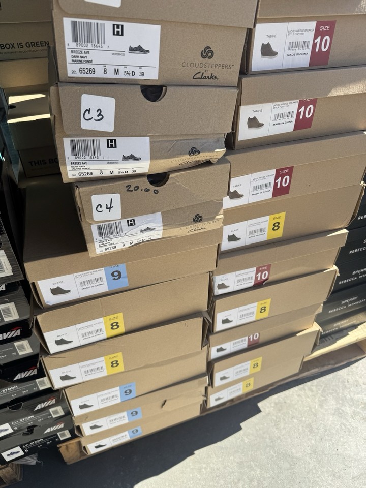 Wholesale Lot Resale 10 Shoes New with Box Different Sizes and Brands ...