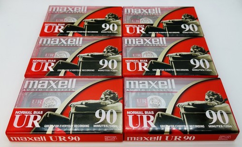 Six (6) Maxell UR 90 Cassette Tapes Normal Type 1 Blank FACTORY-SEALED Red PKG | eBay