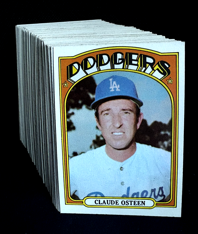 1972 TOPPS BASEBALL "NM+ LOT OF 100" STARS/COMMONS (6 HIGH #'S IN PICS ...