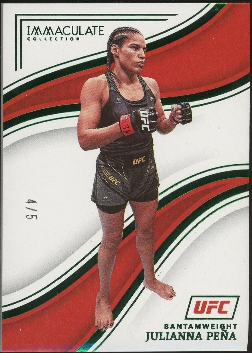2023 Panini Immaculate Collection UFC - Julianna Pena #73 Green /5 for ...