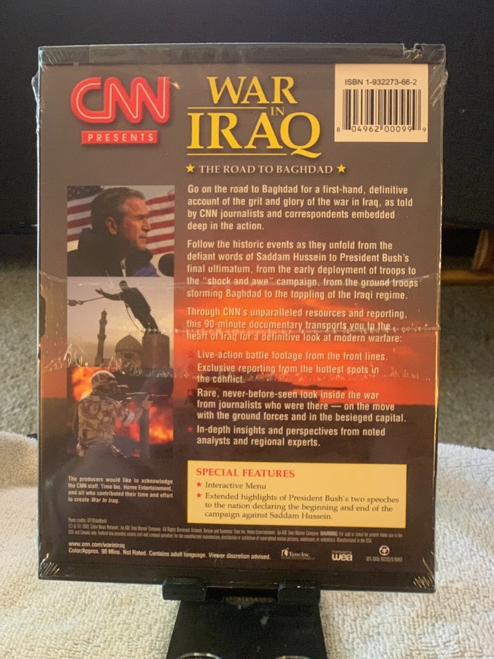 CNN War in Iraq (DVD, 2003) - NEW/SEALED | eBay
